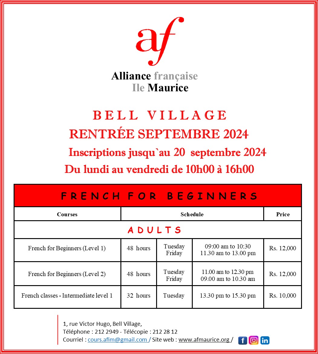 Adultes – Alliance Française Ile-Maurice