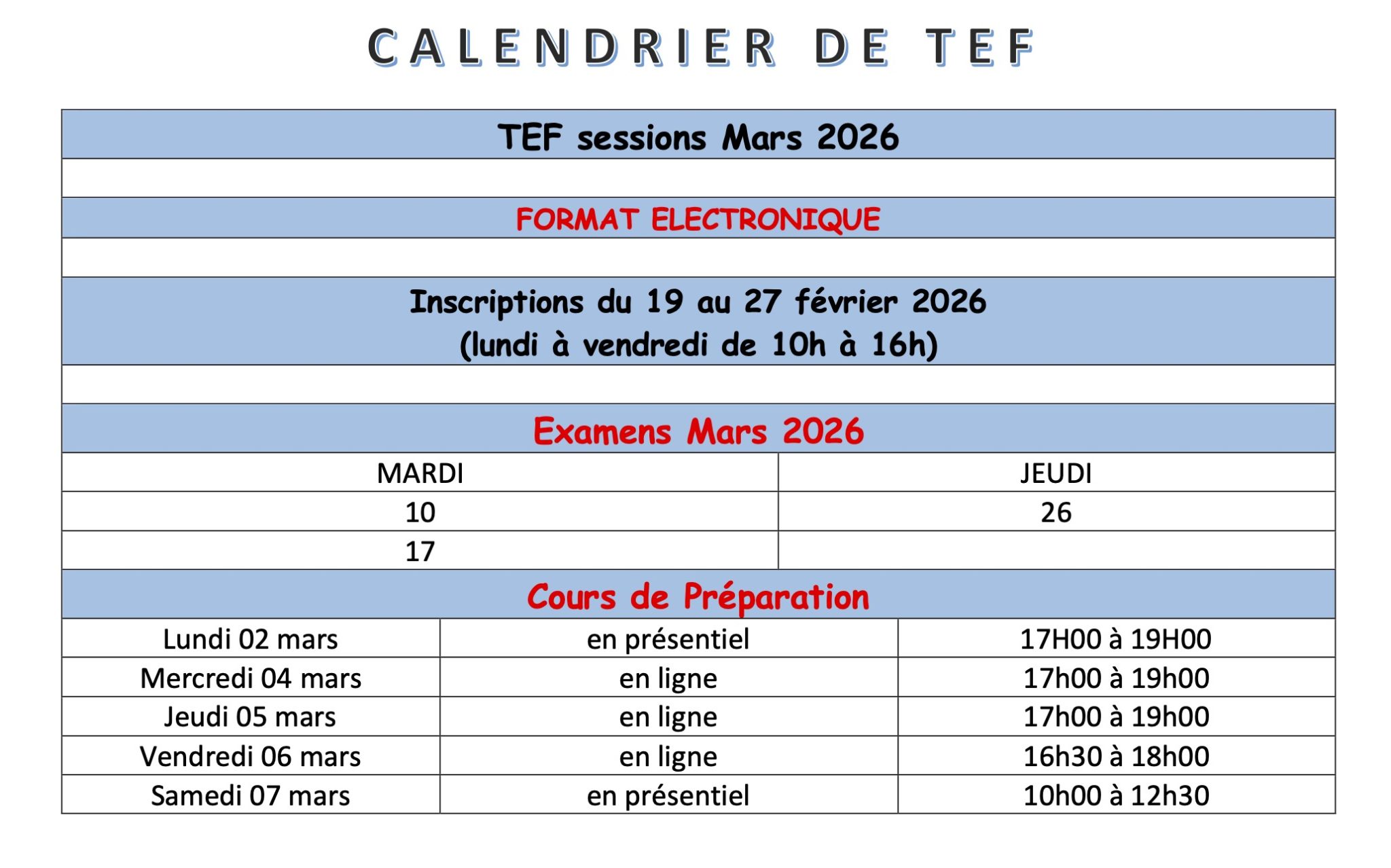 TEF – Alliance Française Ile-Maurice